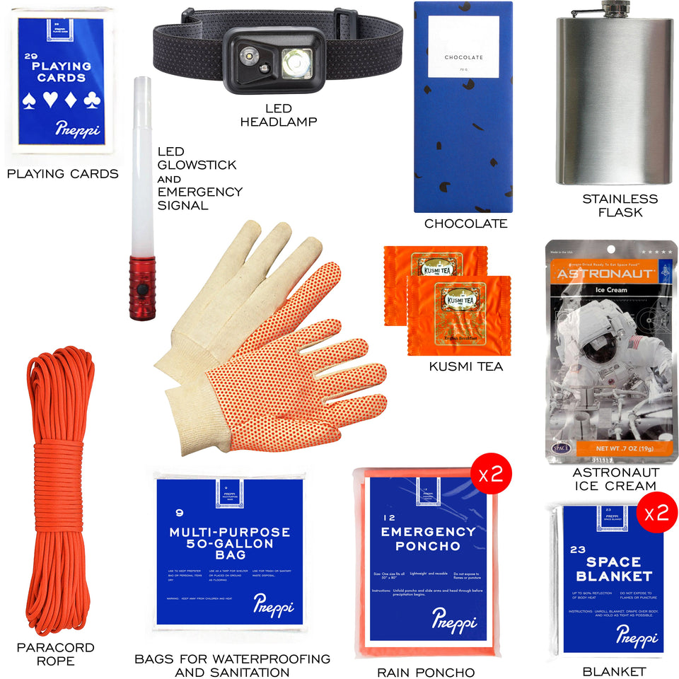 Limited Edition Prepster | Two-Person | 3-Day Emergency Kit Bag – Preppi