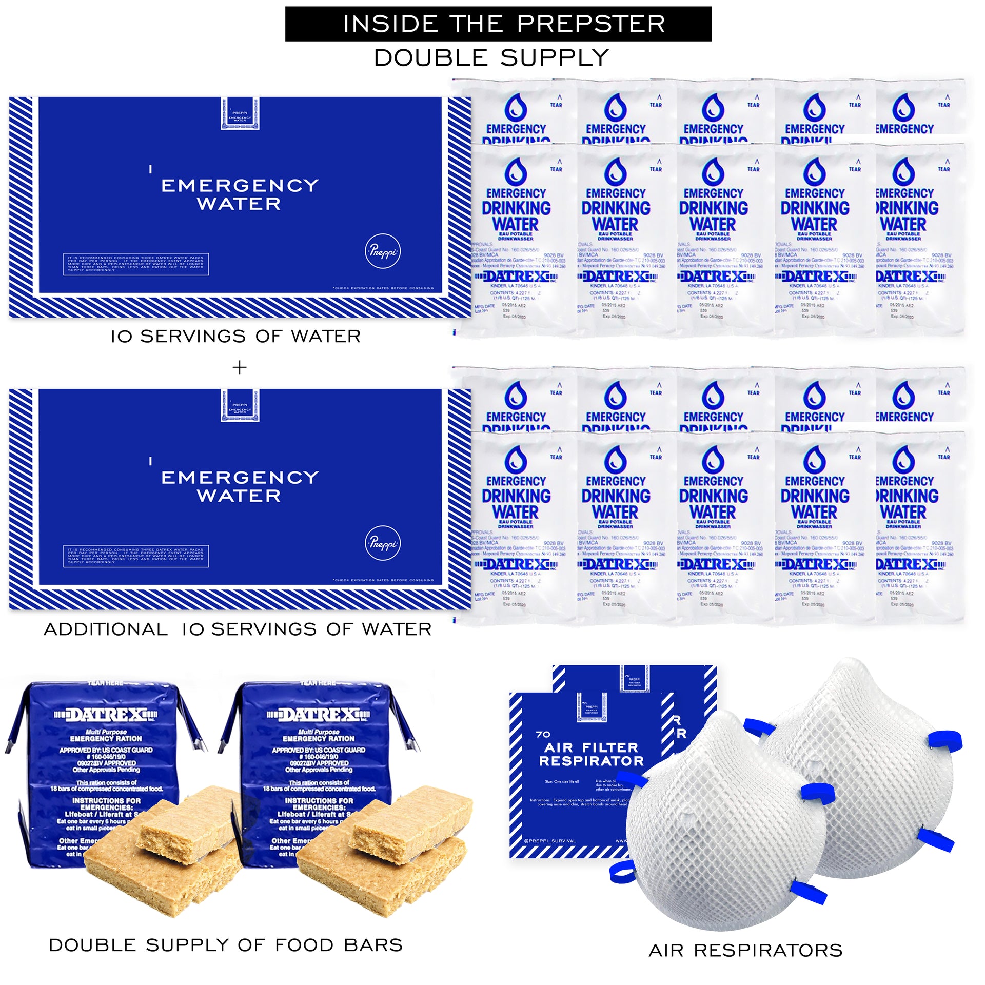 Preppi - Emergency Preparedness Kit Bags