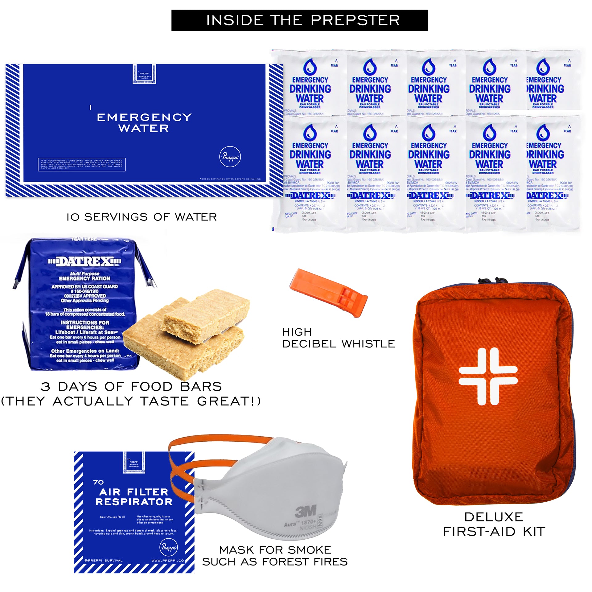 Preppi - Emergency Preparedness Kit Bags